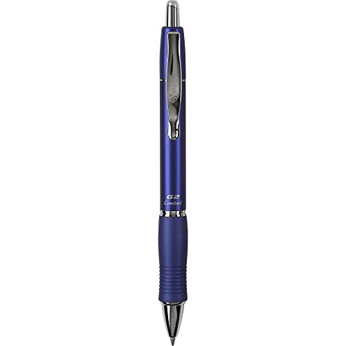 Pilot, G2 Limited Premium Gel Roller Pen, Fine Point 0.7 mm, Blue Barrel, Black Ink