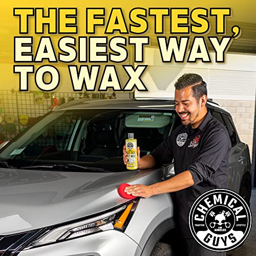 Chemical Guys WAC_201_16 Butter Wet Wax, Deep Wet Shine for Cars, Trucks, SUVs, RVs & More, 16 fl oz, Banana Scent