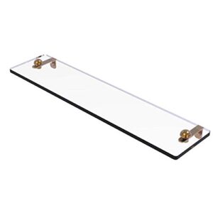 allied brass rc-1/22 22 inch vanity beveled edges glass shelf, brushed bronze