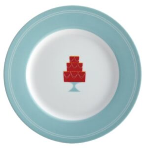 Cake Boss Serveware Dessert Plate Set, 4 Piece, Print