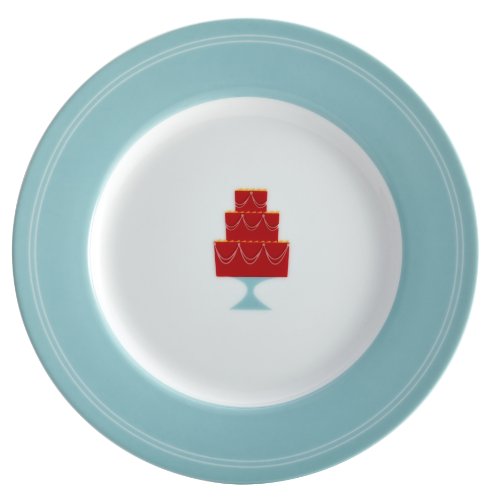 Cake Boss Serveware Dessert Plate Set, 4 Piece, Print