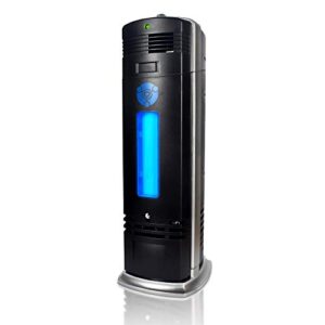 oion technologies b-1000 permanent filter ionic air purifier pro ionizer with uv-c, new (black)