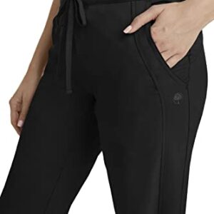 Healing Hands Scrub Pants for Women 2 Pocket Elastic Back Drawstring Pant Purple Label 9095 Taylor Black M