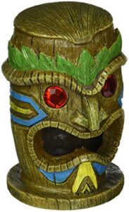 penn-plax rr1203 tiki gazer aquarium ornament, 2.75' x 2.5' x 4'