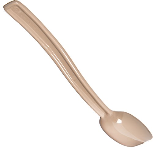 Carlisle FoodService Products Plastic Solid Spoon, 9 Inches, Beige