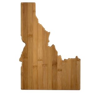 totally bamboo idaho state shaped bamboo serving & cutting board