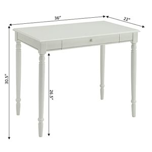 Convenience Concepts French Country Desk, White