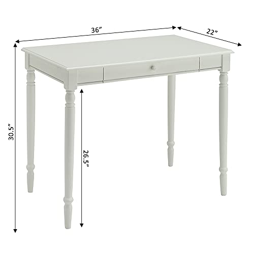 Convenience Concepts French Country Desk, White