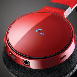 Philips SHB9100RD/28 Bluetooth Stereo Headset, Red