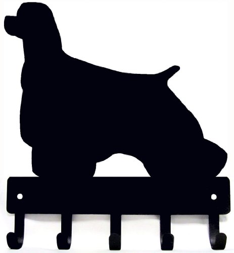 The Metal Peddler Cocker Spaniel Dog - Key Holder for Wall - Small 6 inch Wide - Made in USA; Home Organization; Foyer, Hallway, Office