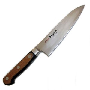 houcho.com suisin inox western-style knife series, genuine sakai-manufactured, inox steel 7.1” (180mm) santoku/gyuto knife