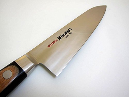 Houcho.com Suisin Inox Western-Style Knife Series, Genuine Sakai-Manufactured, Inox Steel 7.1” (180mm) Santoku/Gyuto Knife