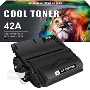 cool toner compatible toner cartridge replacement for hp 42a q5942a 42x q5942x q1338a for hp 4250 4200 4350 4300 4250n 4240 4350n 4250tn 4250dtn 4350dtn 4350tn printer ink (black, 1-pack)