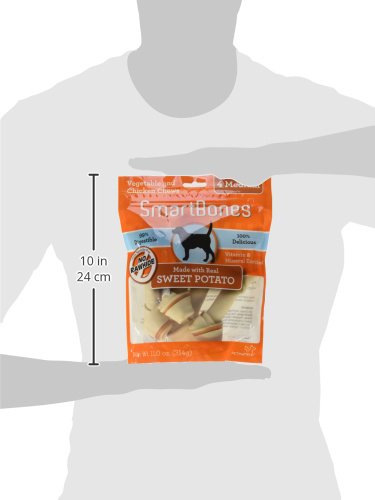 SmartBones Sweet Potato Dog Chew, Medium, 4 pieces/pack