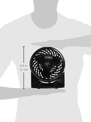 Vornado 133 Small Room Air Circulator Fan, 2 Speeds, Adjustable Head, Table Fan for Desk, Nightstand, Black