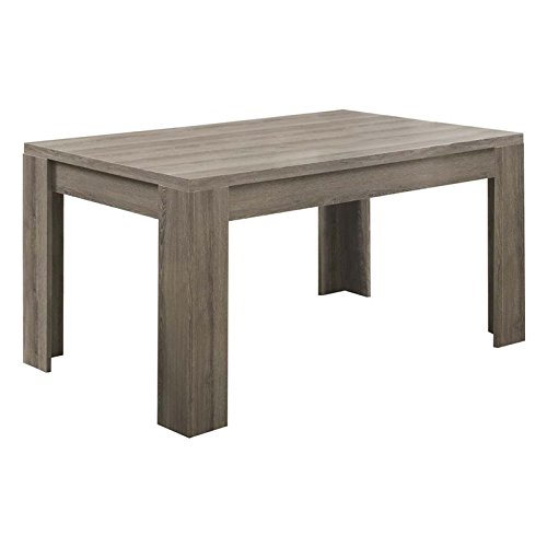 Monarch Specialties , Dining Table, Dark Taupe Reclaimed-Look ,60"L