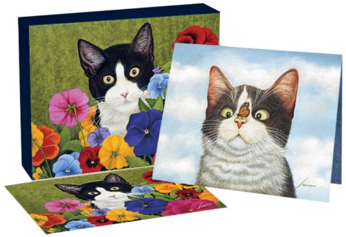 Lang American Cat Deluxe Note Card Set by Lowell Herrero,