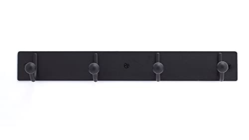 Richelieu Hardware 16218 Utility Hook Rack 12-5/8 in (320 mm), Matte Black