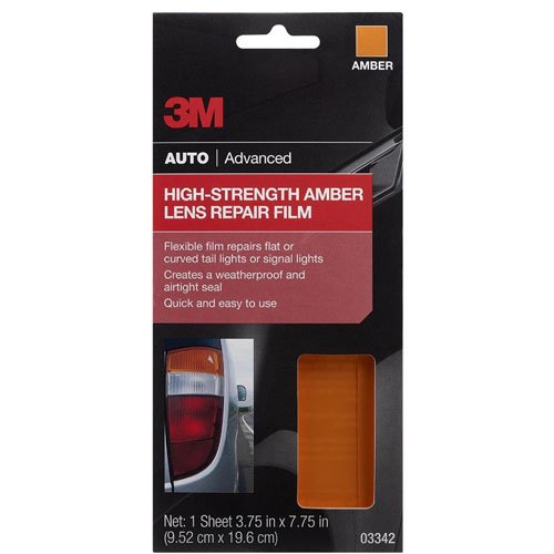 3M 03342 Amber 3.75" x 7.75" High Strength Lens Repair Film