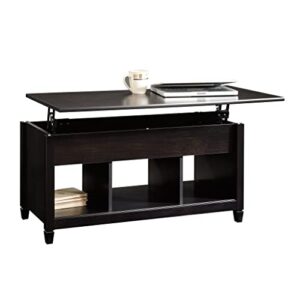 sauder edge water lift top coffee table, estate black finish