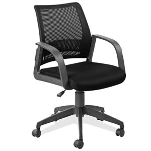 Leick Black Mesh Back Office Chair