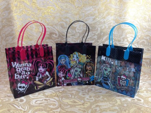 24pc Monster High Treat Bags Loot Bags Party Favors Goodie Bag Gothic Candy Bags