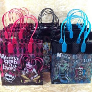 24pc Monster High Treat Bags Loot Bags Party Favors Goodie Bag Gothic Candy Bags