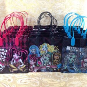 24pc Monster High Treat Bags Loot Bags Party Favors Goodie Bag Gothic Candy Bags