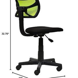 Student Mesh Task Office Chair. Color: Lime