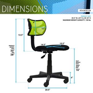 Student Mesh Task Office Chair. Color: Lime