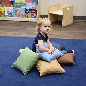 Children's Factory 12" Cozy Pillows for Kids, Lt. Woodland Set-6, CF650-543, Flexible Seating Classroom Pillows, Preschool, Daycare or Playroom Décor