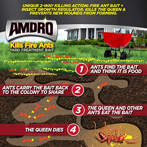 Amdro Yard Treatment Bait Kills Fire Ants Granules 5 Pounds