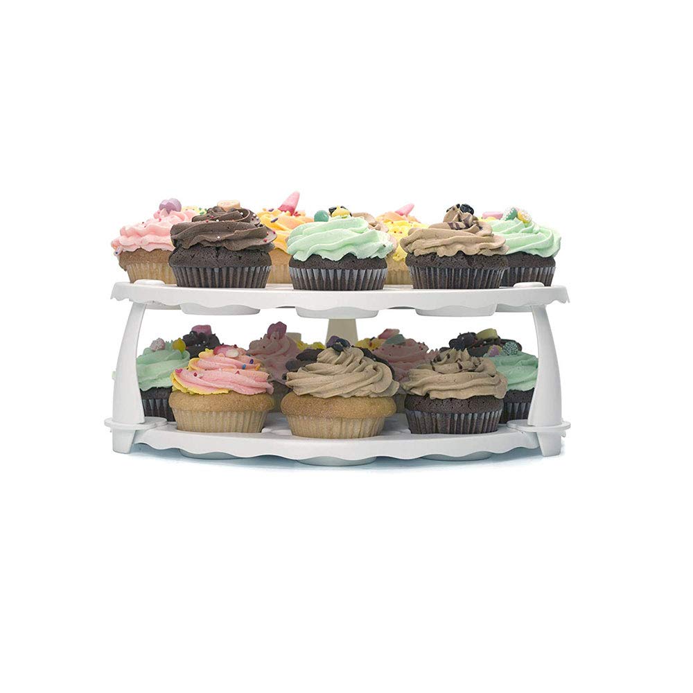 Prepworks by Progressive Collapsible Cupcake & Cake Carrier, Holds 24 Cupcakes