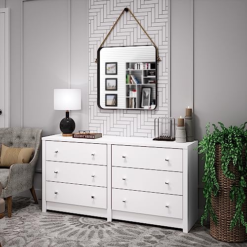 Prepac Calla 6-Drawer Dresser, White