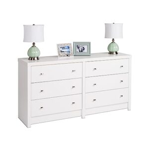 Prepac Calla 6-Drawer Dresser, White