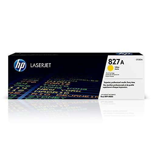 HP 827A Yellow Toner Cartridge | Works with HP Color LaserJet Enterprise Flow MFP M880 Series | CF302A