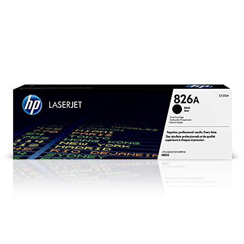 HP 826A Black Toner Cartridge | Works with HP Color LaserJet Enterprise M855 Series | CF310A