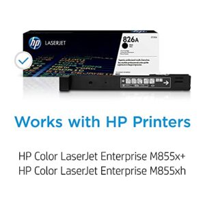 HP 826A Black Toner Cartridge | Works with HP Color LaserJet Enterprise M855 Series | CF310A