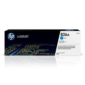 hp 826a cyan toner cartridge | works with hp color laserjet enterprise m855 series | cf311a