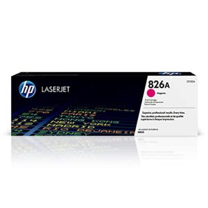 hp 826a magenta toner cartridge | works with hp color laserjet enterprise m855 series | cf313a