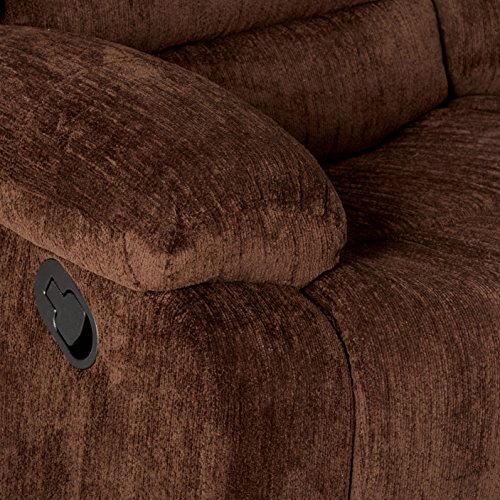 Coaster Home Furnishings Gordon Motion Loveseat Chocolate, 62"W x 37"D x 40"H (601462)