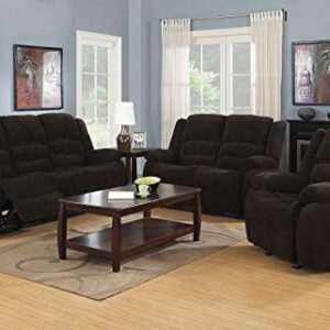 Coaster Home Furnishings Gordon Motion Loveseat Chocolate, 62"W x 37"D x 40"H (601462)