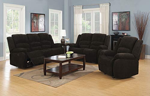 Coaster Home Furnishings Gordon Motion Loveseat Chocolate, 62"W x 37"D x 40"H (601462)