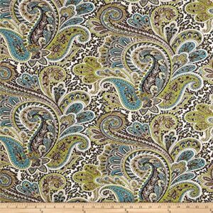 premier prints paisley chocolate, fabric by the yard