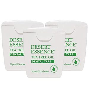 desert essence tea tree dental tape(3pk) - 30 yds