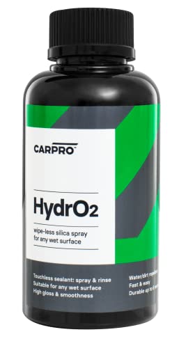 CARPRO HydrO2 Touchless Silica Sealant - Spray-On/Rinse-Off Paint Sealant, UV Protection - 100mL (3.4oz)