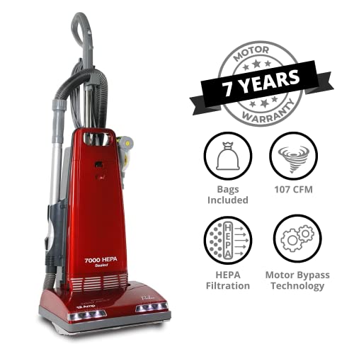 Prolux LED Upright Sealed H-Grade HEPA Allergen Pet Vacuum