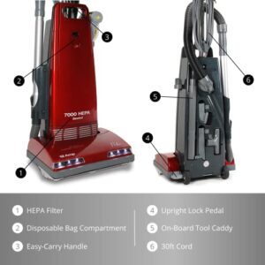 Prolux LED Upright Sealed H-Grade HEPA Allergen Pet Vacuum