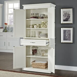 Crosley Furniture Parsons Pantry Cabinet, White