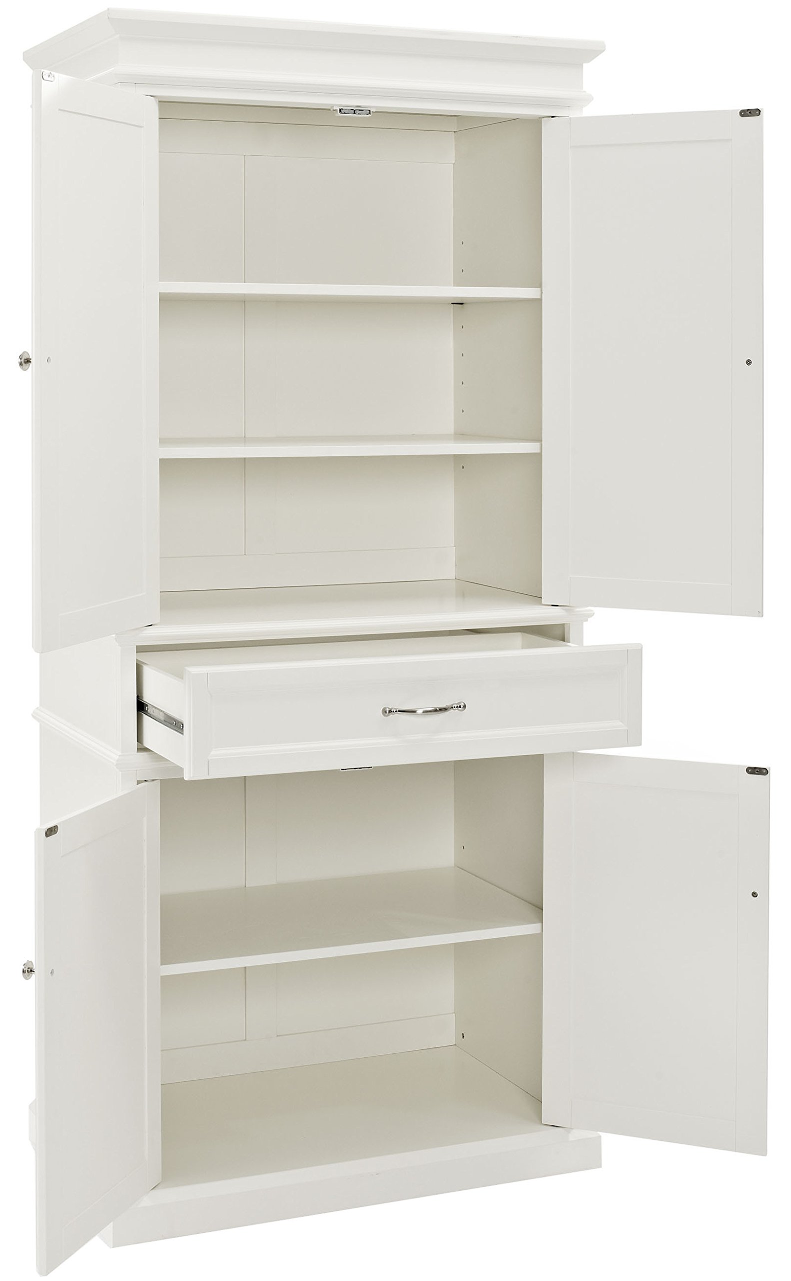 Crosley Furniture Parsons Pantry Cabinet, White